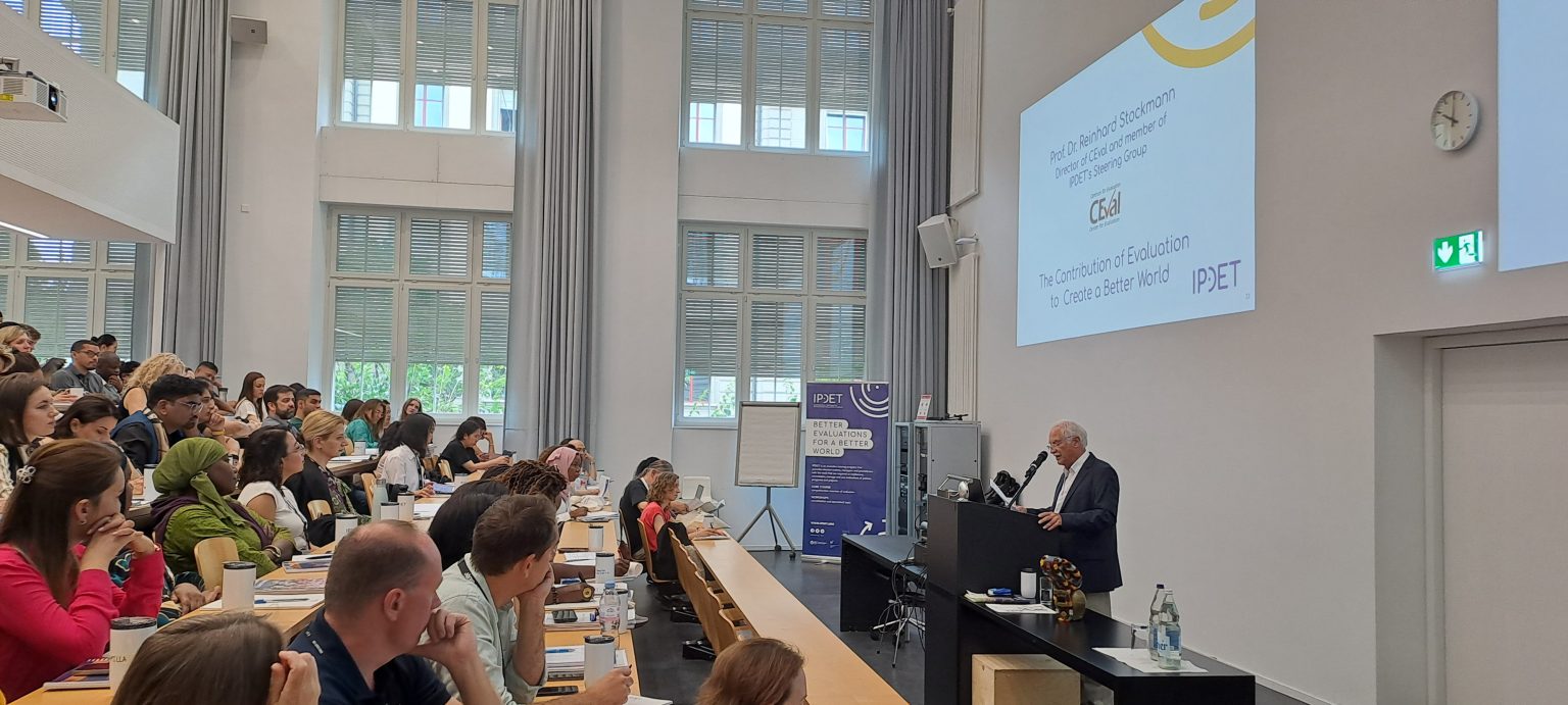 IPDET On-Site 2024 Eröffnungsrede von Prof. Reinhard Stockmann: Der Beitrag der Evaluation zur ...